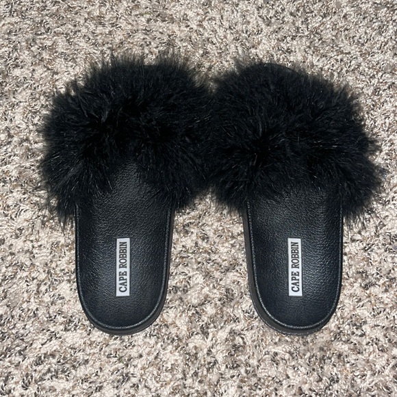 Shoes | Fuzzy Sandals | Poshmark